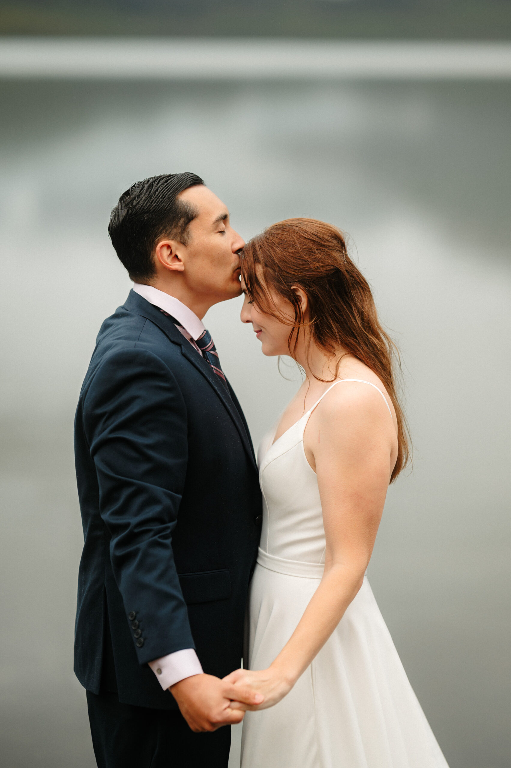 Rainy Juneau Wedding Portraits with a Rainbow - wildirisphoto.com